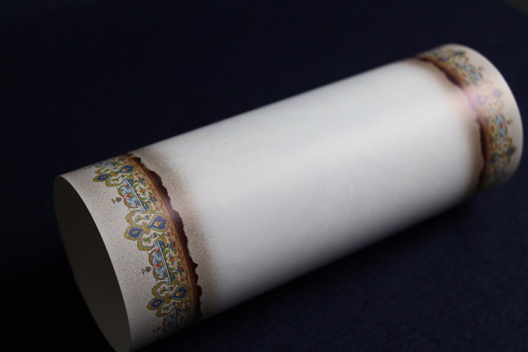 10 Practice Semigloss Papers for Arabic Calligraphy With Decorated ...