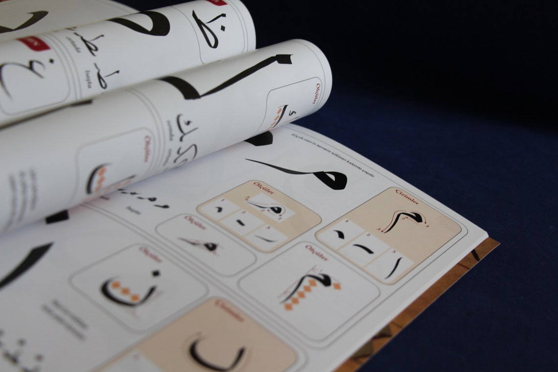 Naskh Script Arabic Calligraphy for Beginners in Turkish - Etsy UK