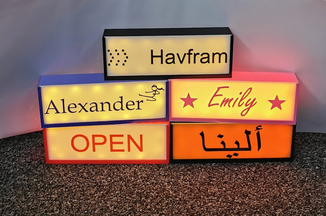 Personalised Light Box - Etsy Canada