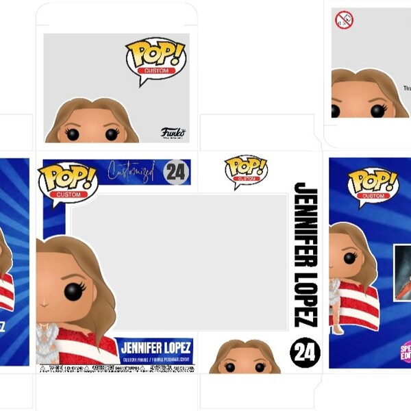 Funko Box Template - Etsy