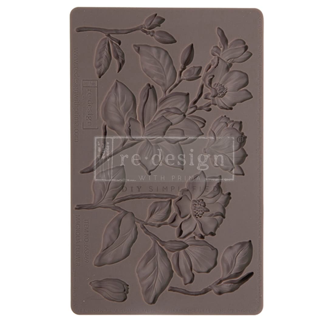 Magnolia Blooms Decor Mould, REDESIGN WITH PRIMA, Silicone Craft Mould ...