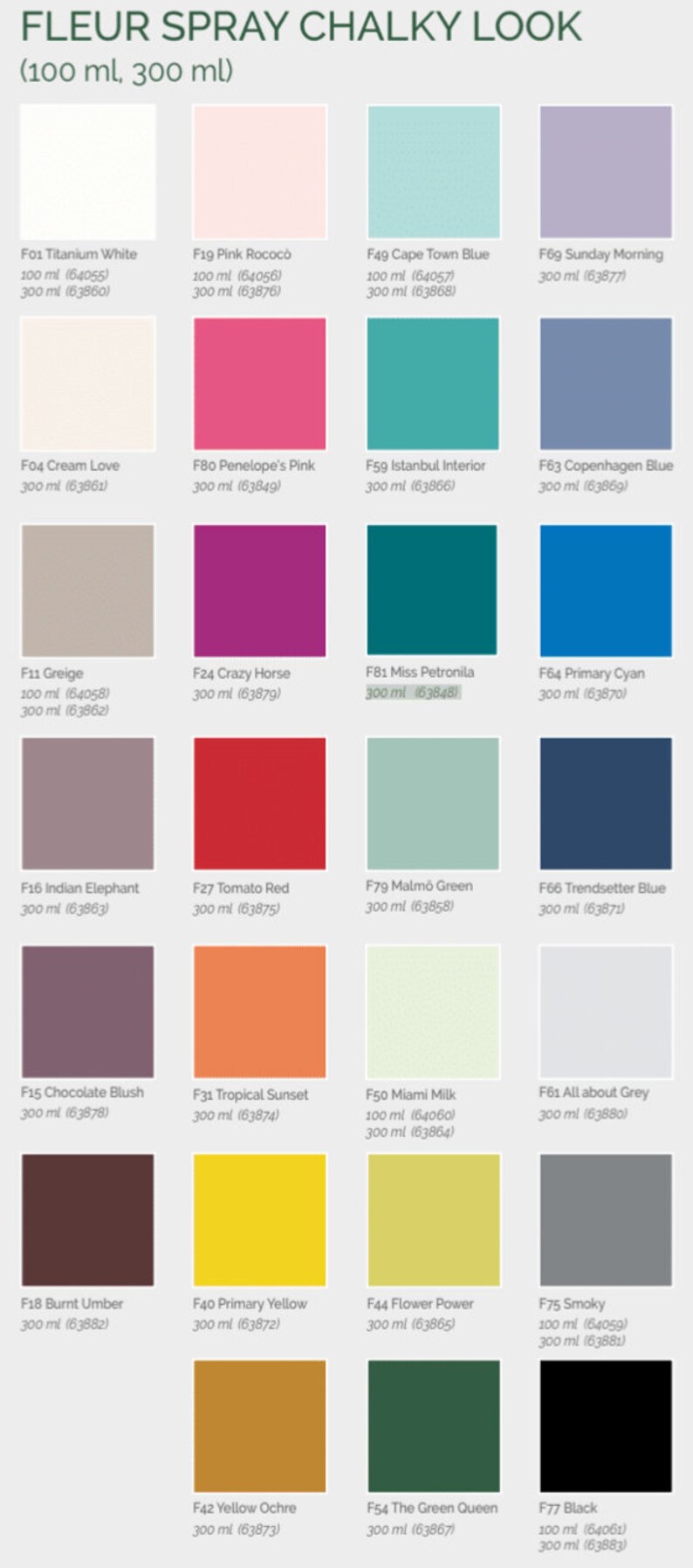 Trendsetter Blue Chalky Look Spray- 330ml FLEUR PAINT - Etsy UK
