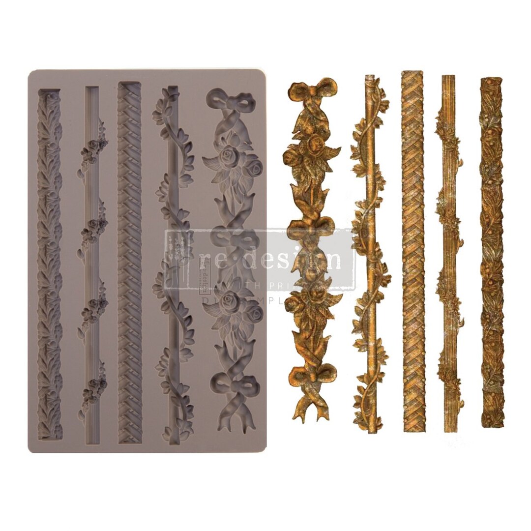 Sicilian Borders Decor Mould, REDESIGN WITH PRIMA, Silicone Craft Mould ...