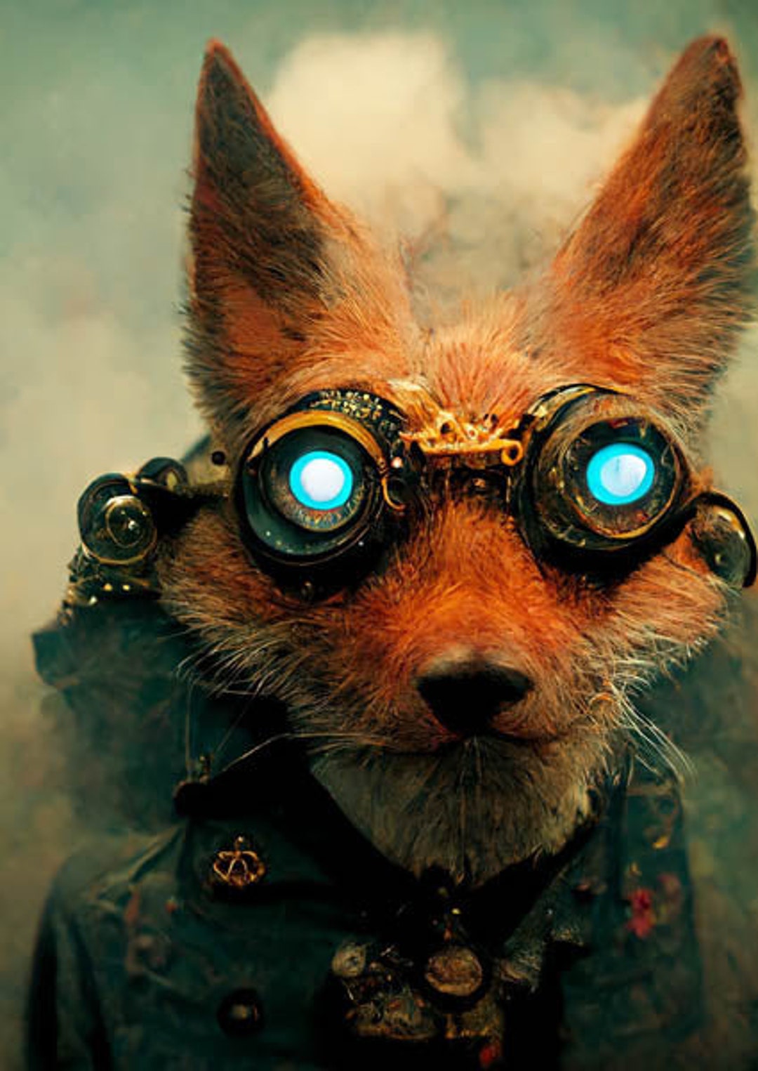 Future Fox, Mint by Michelle Decoupage- Decoupage Paper, A3, A1 - Etsy