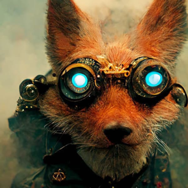 Steampunk Fox - Etsy