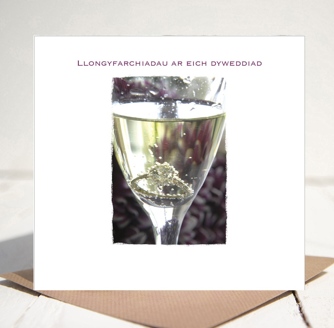 Llongyfarchiadau Ar Eich Dyweddiad. Welsh Congratulations on Your ...