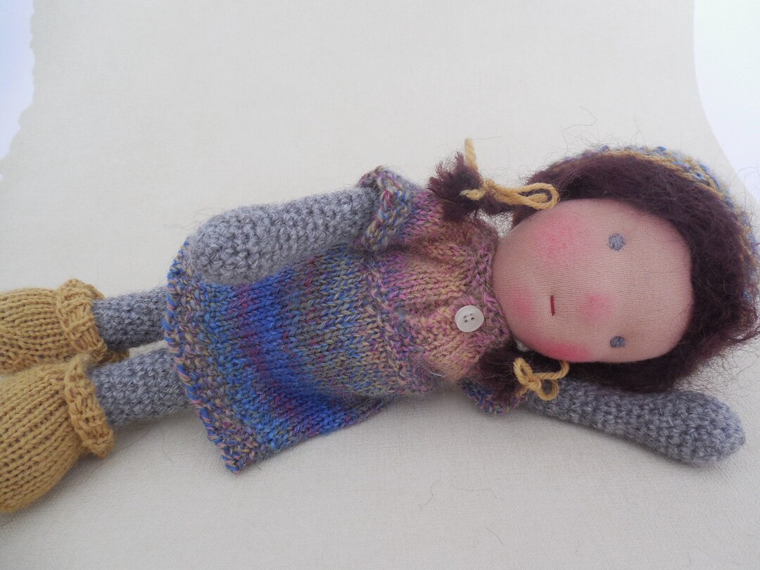 Waldorf Doll,crochet Doll, 10 Inches, 26 Cm, Waldorfart - Etsy