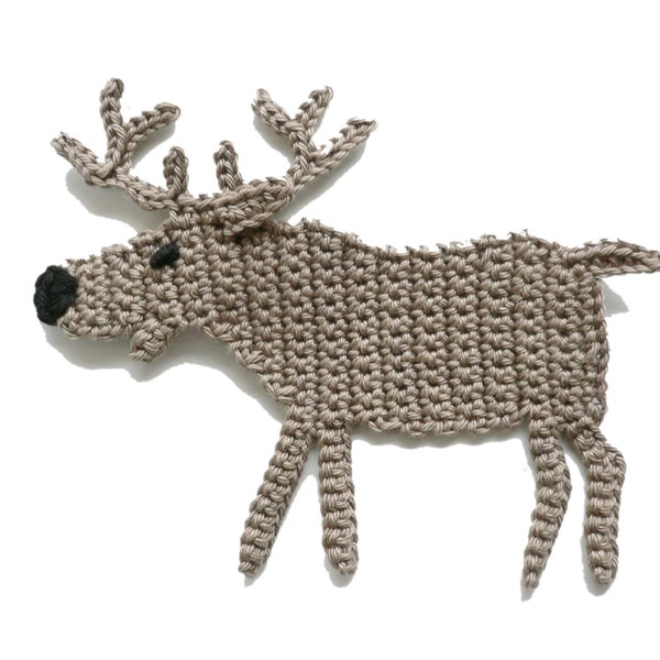 Crochet Deer Applique - Etsy