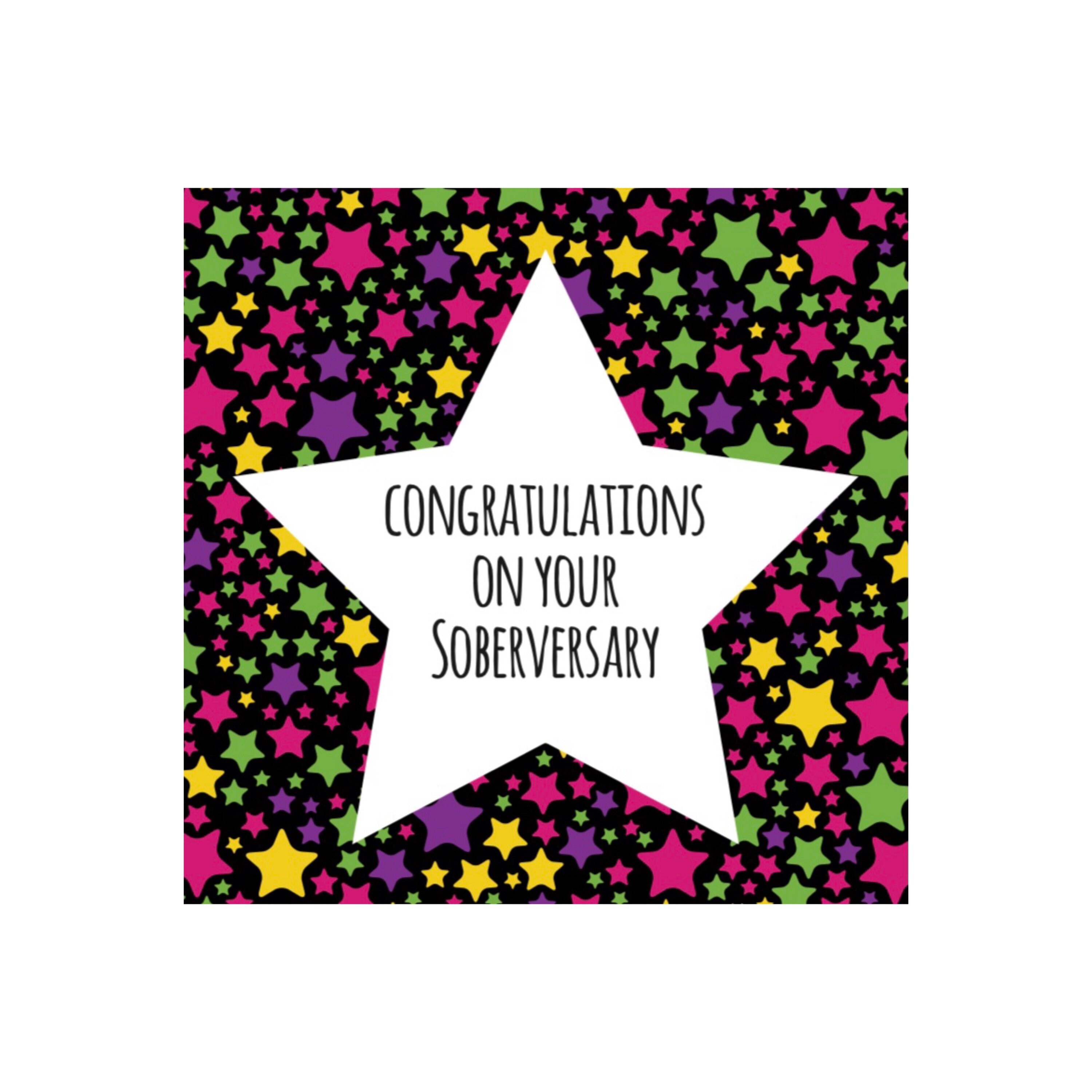 Sober Fish Sobriety card Sober card Teetotal Soberversary | Etsy