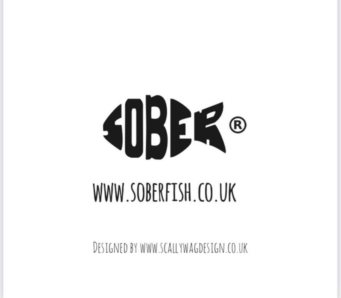Sober Fish, Sobriety Card, Sober Card, Teetotal, Soberversary, Recovery ...