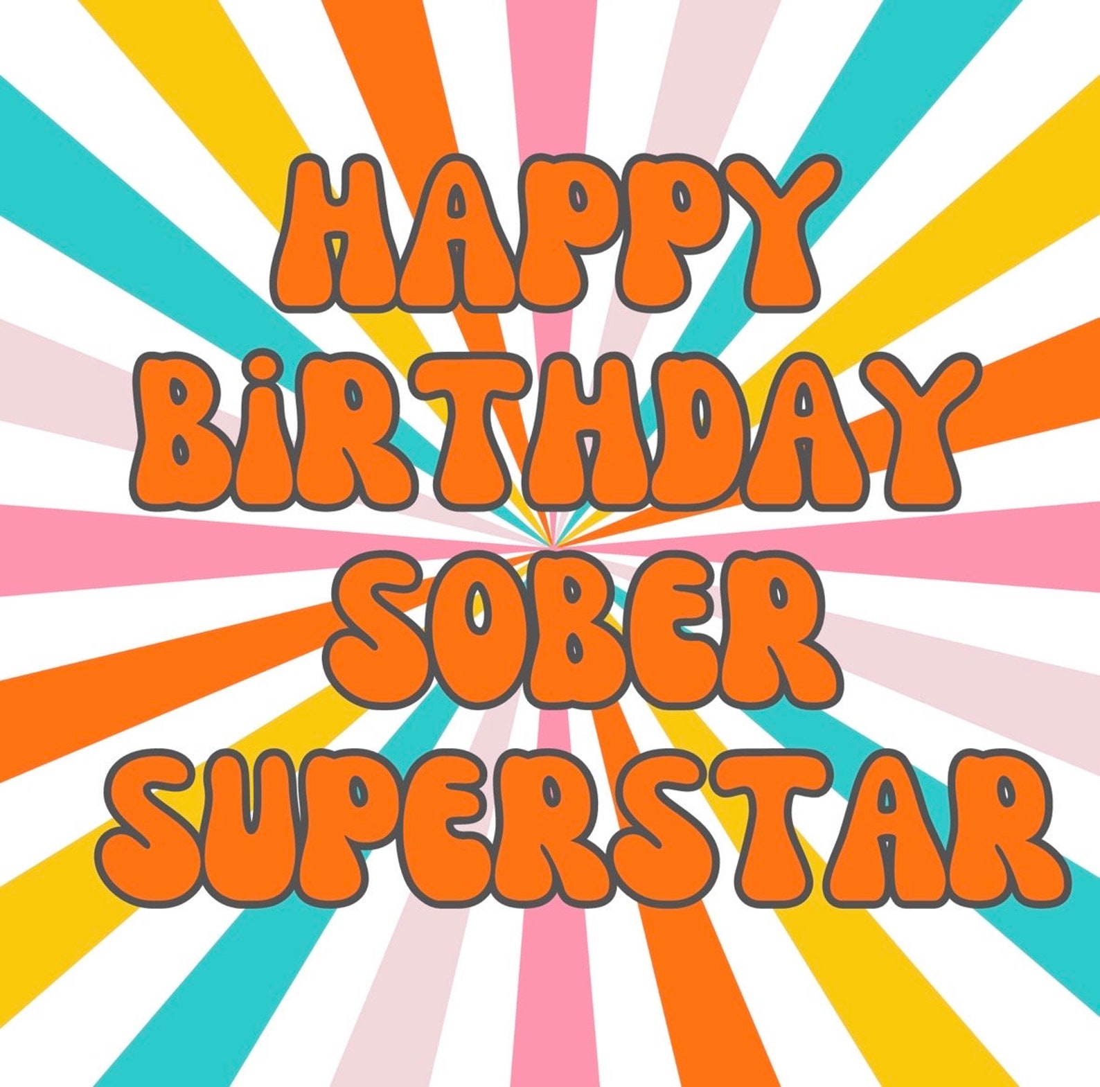Sober Fish, Sobriety Card, Sober Card, Sober Birthday, Teetotal ...