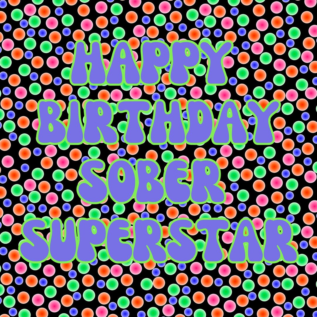 Sober Fish, Sobriety Card, Sober Card, Sober Birthday, Teetotal ...