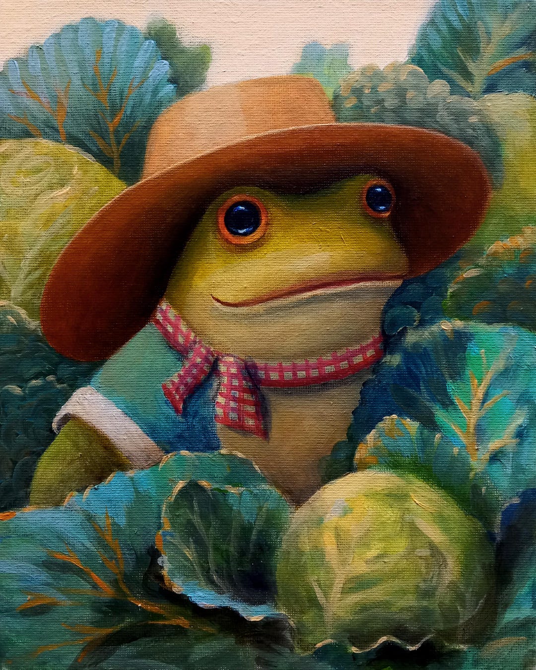 Cabbage Frog Digital Download, Vegetables, Garden Toad, Animals, Summer ...
