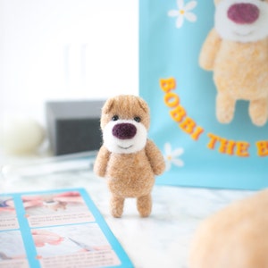 DIY Teddy Bear Needle Felting Kit Fun & Easy Wool Adult Crafting Kit ...