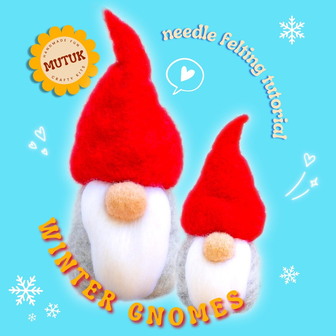 Needle Felted Gnomes Pattern, Nordic Gnomes Tutorial, Felting Pattern ...
