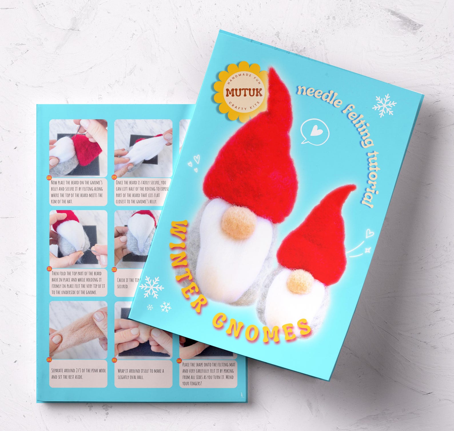 Needle Felted Gnomes Pattern, Nordic Gnomes Tutorial, Felting Pattern ...