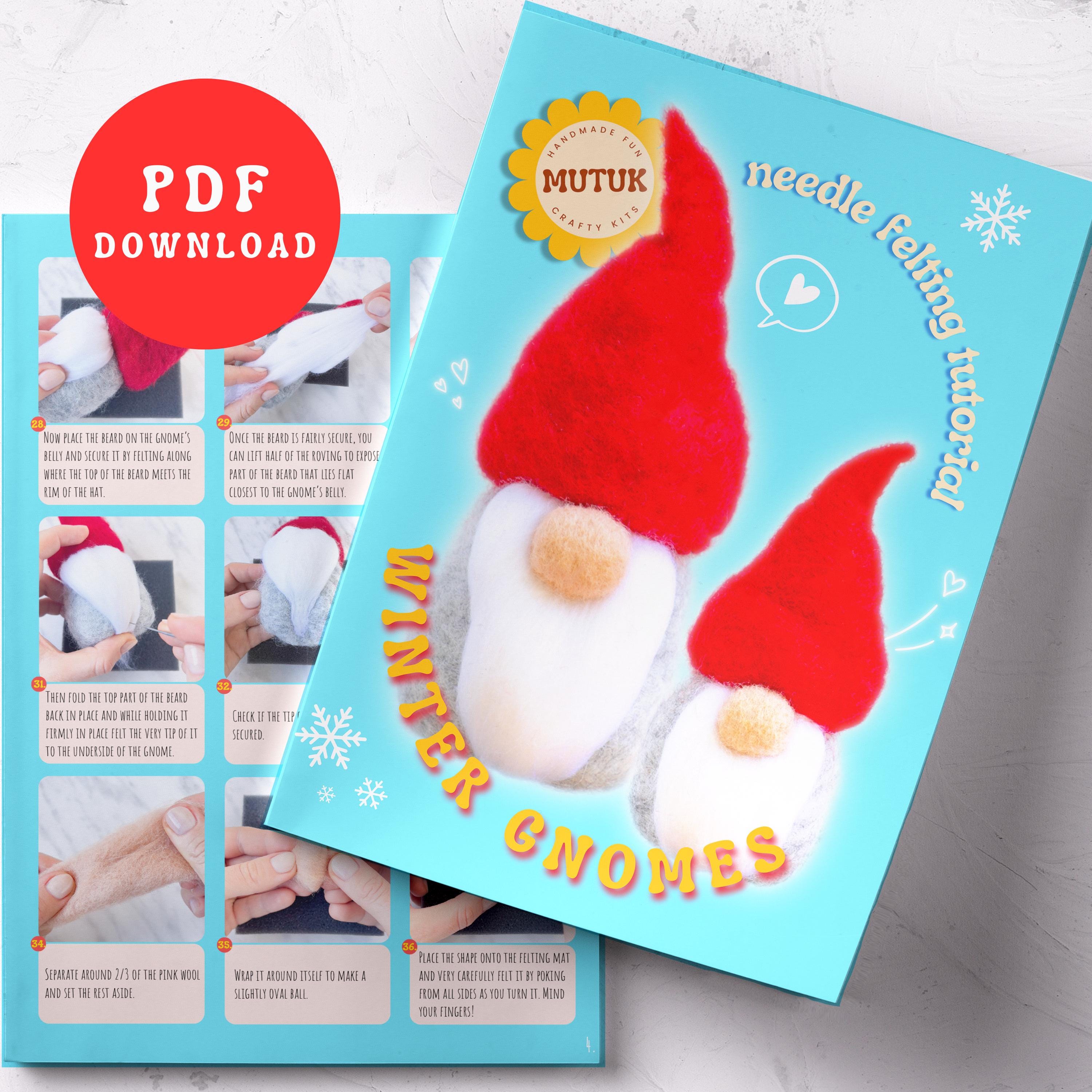Needle Felted Gnomes Pattern, Nordic Gnomes Tutorial, Felting Pattern ...
