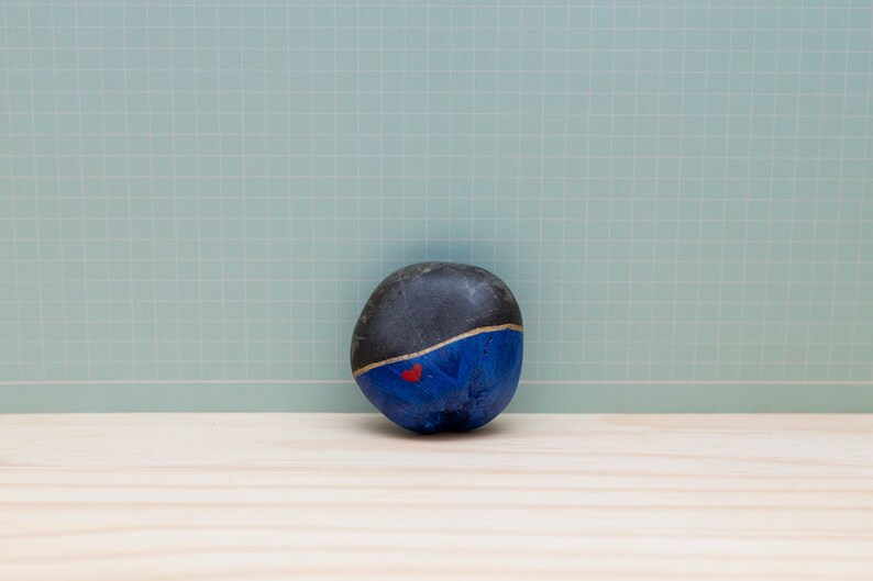 Small Emotional Pebble Buddy - Kawaii Cute Face - Rock Friendly ...