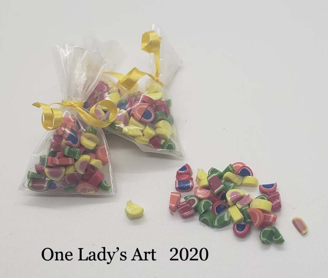 Miniature Fruit Slice Bags - Etsy
