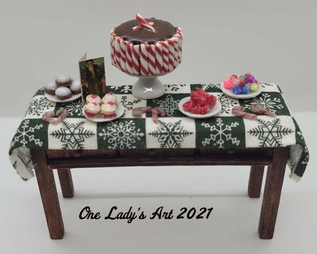 Miniature Christmas Table C - Etsy