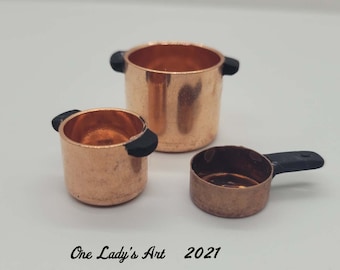 Miniature Pots , Miniature Kitchen Ware, Miniature Copper Pots - Etsy