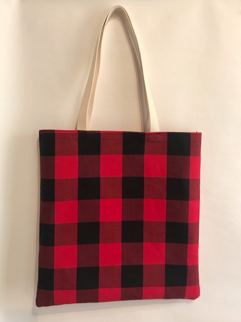 Buffalo Check Plaid Tote Bag - Etsy