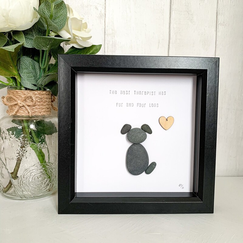 Dog Pebble Art - Etsy