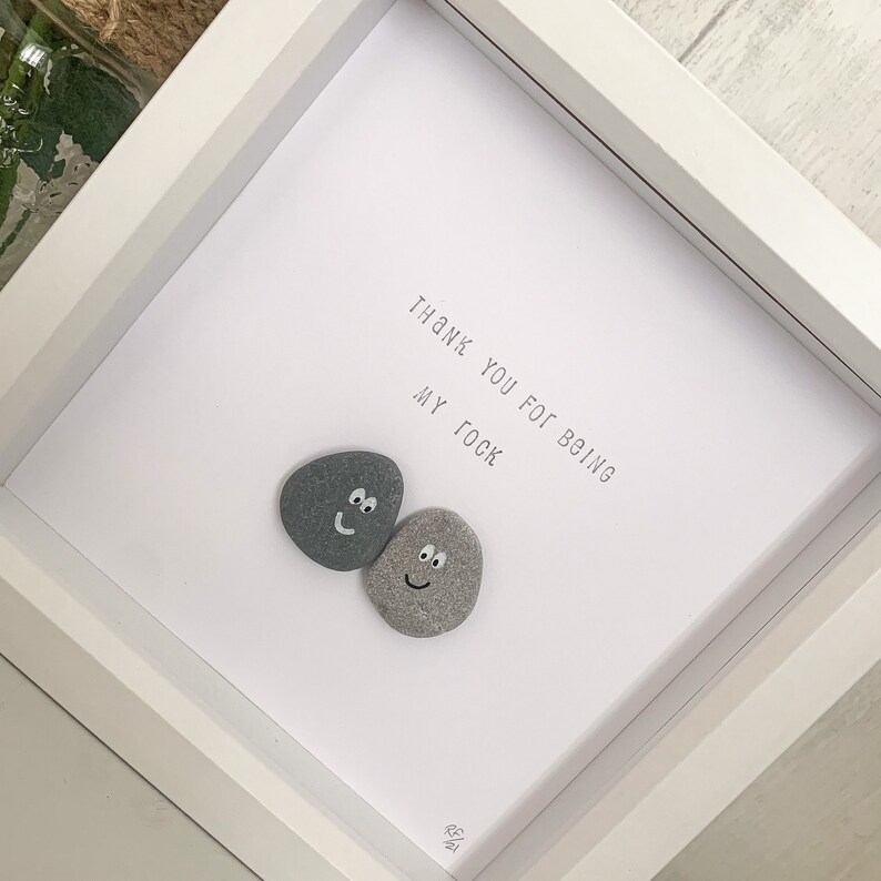 Thank You Pebble Art My Rock Best Friend Gift You Are My | Etsy