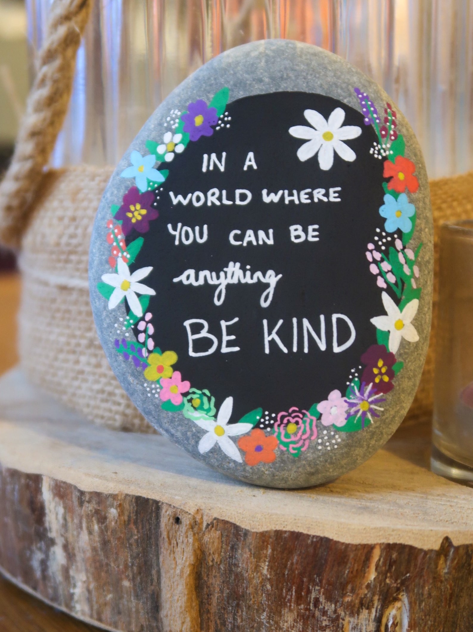 Hand Painted Kindness Stone - Etsy