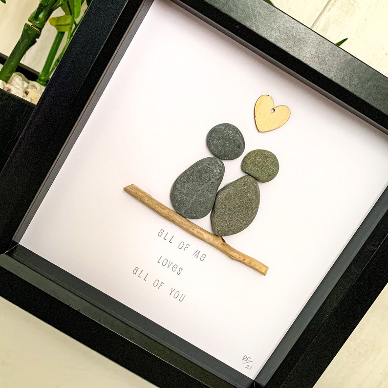 Anniversary Pebble Art Personalised Pebble Art Anniversary - Etsy