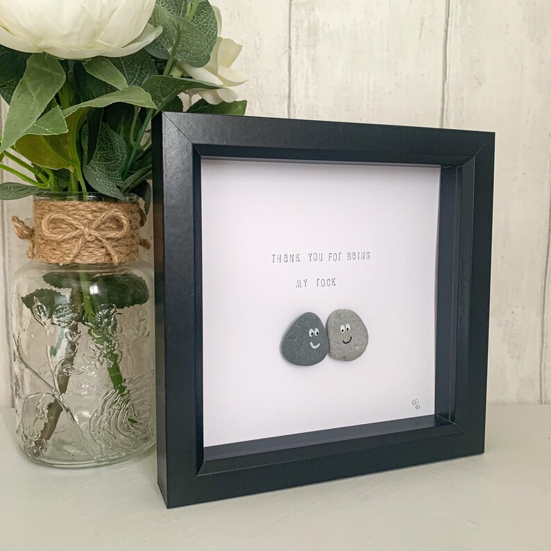 Thank You Pebble Art My Rock Best Friend Gift You Are My | Etsy