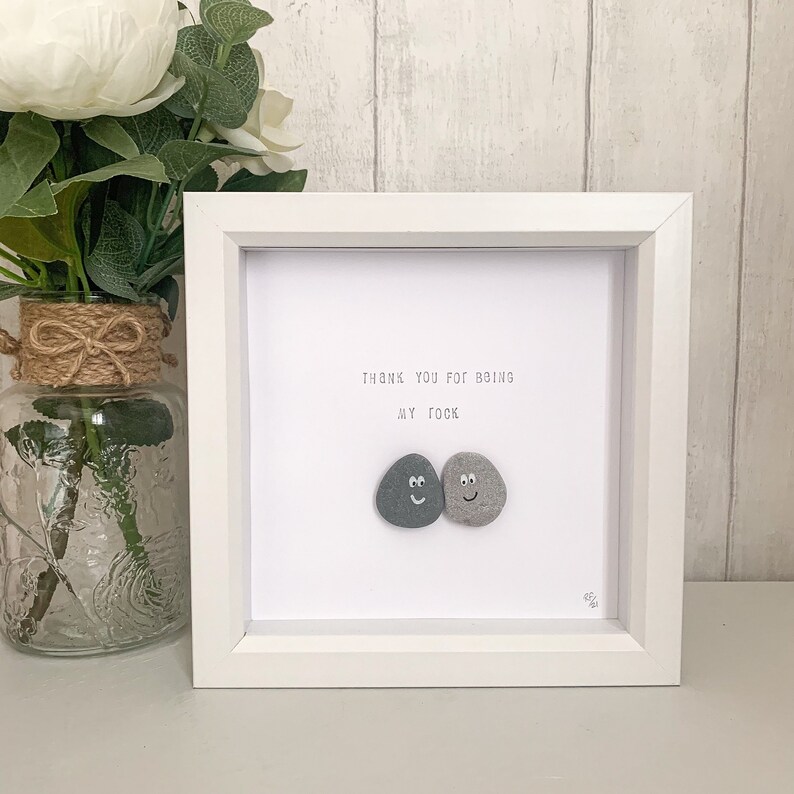 Thank You Pebble Art My Rock Best Friend Gift You Are My | Etsy