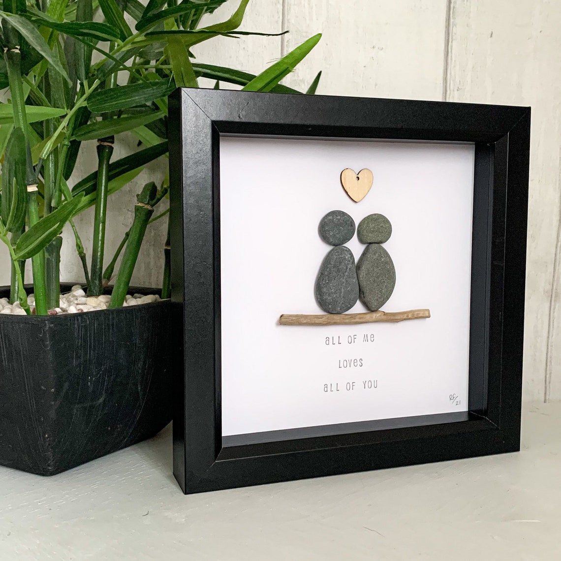 Anniversary Pebble Art Personalised Pebble Art Anniversary - Etsy