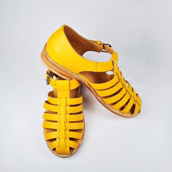 Yellow Sandals - Etsy