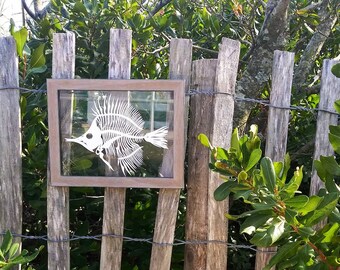 Skeleton Fish Art - Etsy