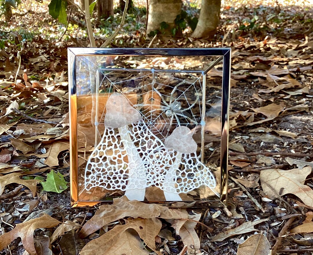 The Delicacy of Decay - Handmade Spiderweb, Beaded Spider, and ...