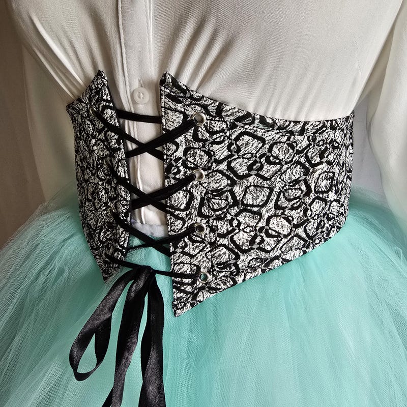 Silver Corset - Etsy