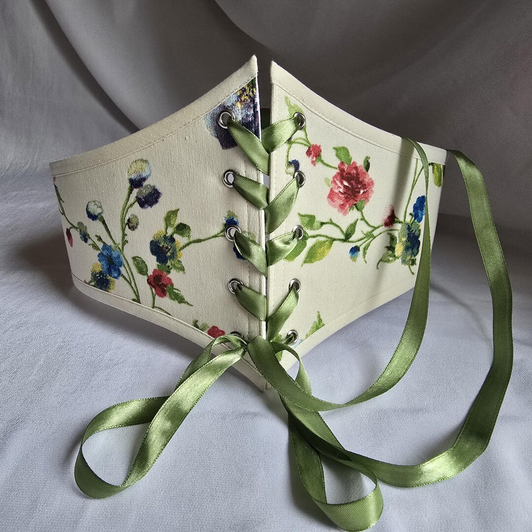 Underbust Corset Belt Floral – Renaissance & Cottagecore Style, Limited ...
