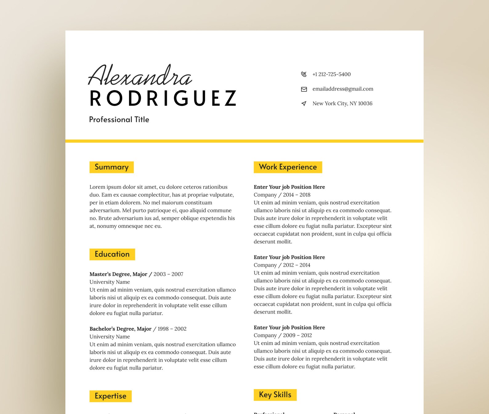 Creative CV Template for Word Modern Resume Template 2020 - Etsy