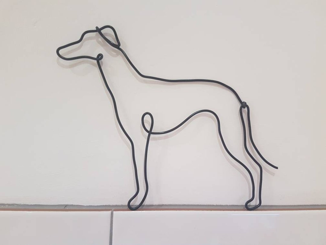 Wire Whippet Dog Greyhound With or Without Collar Wire - Etsy