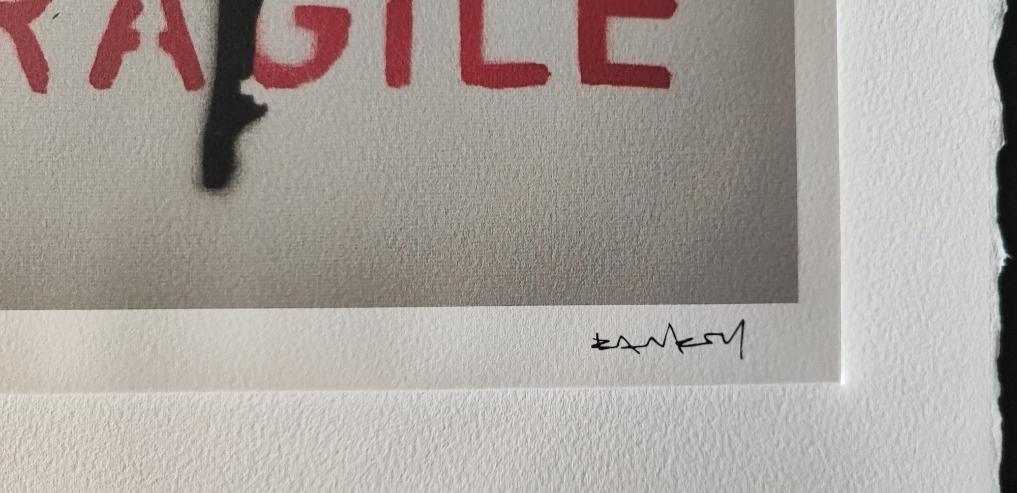 Ballerina Fragile Banksy Signed Lithograph Graffiti Art Repro - Etsy