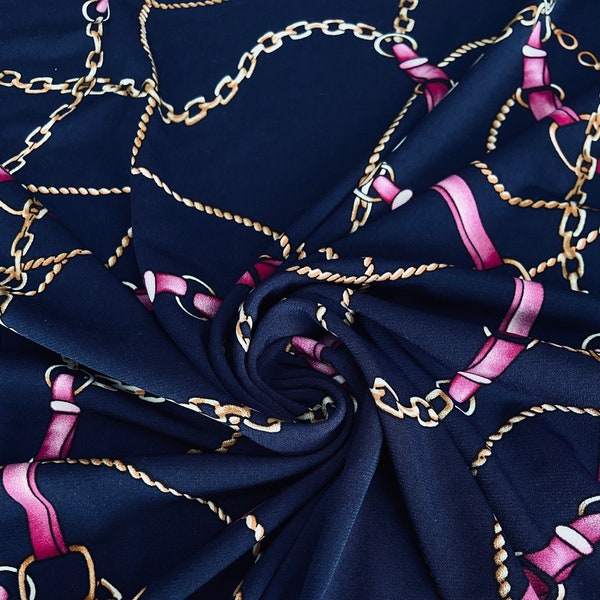 Chain Print Fabric - Etsy