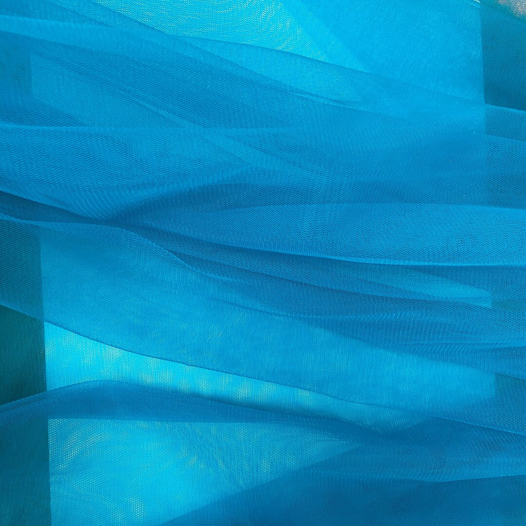 Bright Blue Tulle #118, Teal Tulle Mesh, Wholesale Tutu Fabric, Tulle ...
