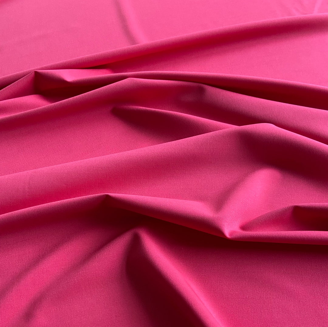 Half Yard Dark Pink (fuchsia)colour Fabric Super Quality Italian Double ...