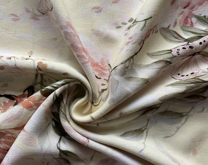 Army Green DK Crepe Viscose Fabric by the Yard - 550 - Etsy