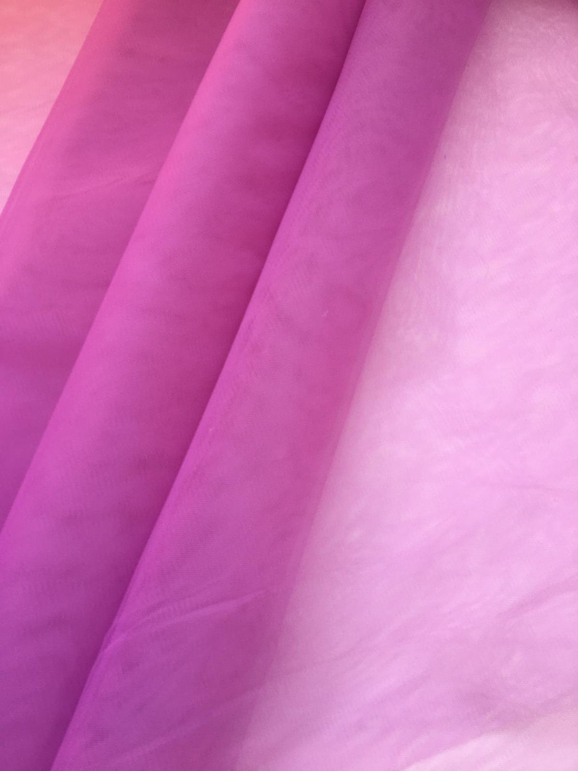 Violet 38 color Soft Tulle Fabric of high quality Violet | Etsy