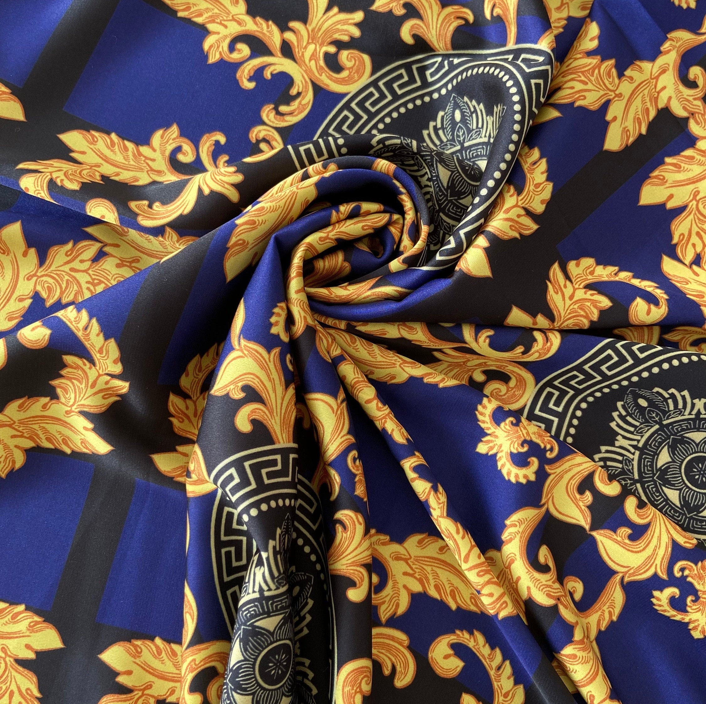 Haute Couture Polyester Designer Seide Elastan Stoff | Etsy