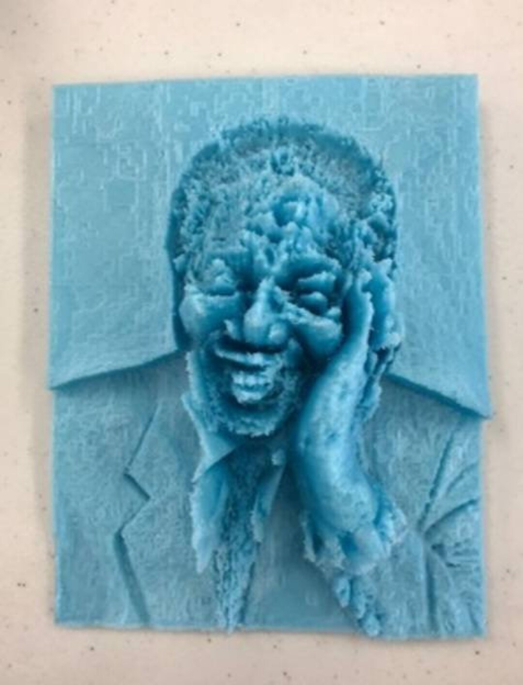 Nelson Mandela Art 3d Illusion South African President Mandela Black ...