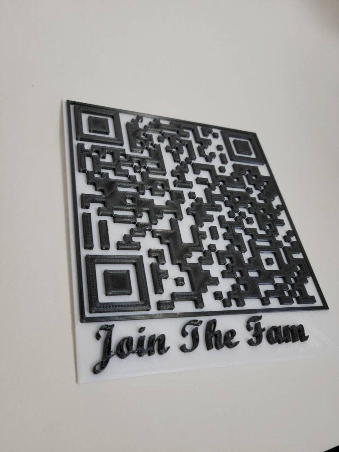 Personalized 3D QR Code Plaque - Custom 8x9 Inch Wall Art for Your ...