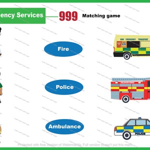 Safety for Kids Worksheet, Emergency Services, Call 999 in an Emergency, Emergency Contact List ...